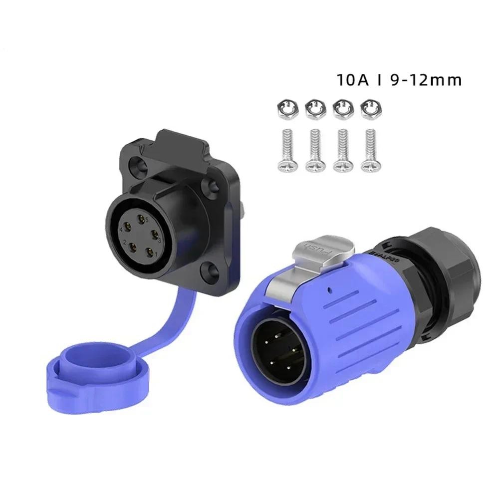 EW-LP20 Plastic Solder Charger Waterproof IP68 Power Connector 2 3 4 5 ...