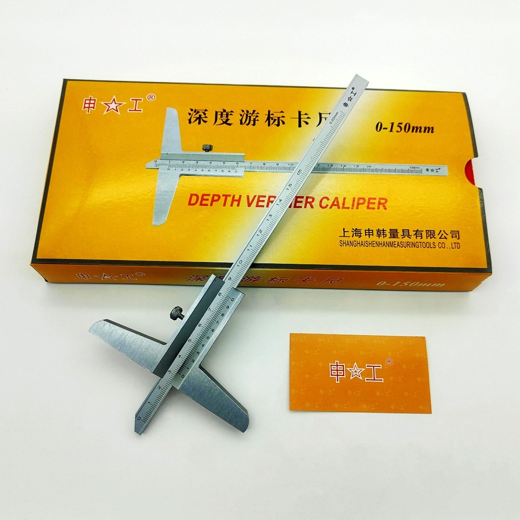 Application depth Vernier scale 0-200mm300 500 1000 depth gauge 0-150 ...