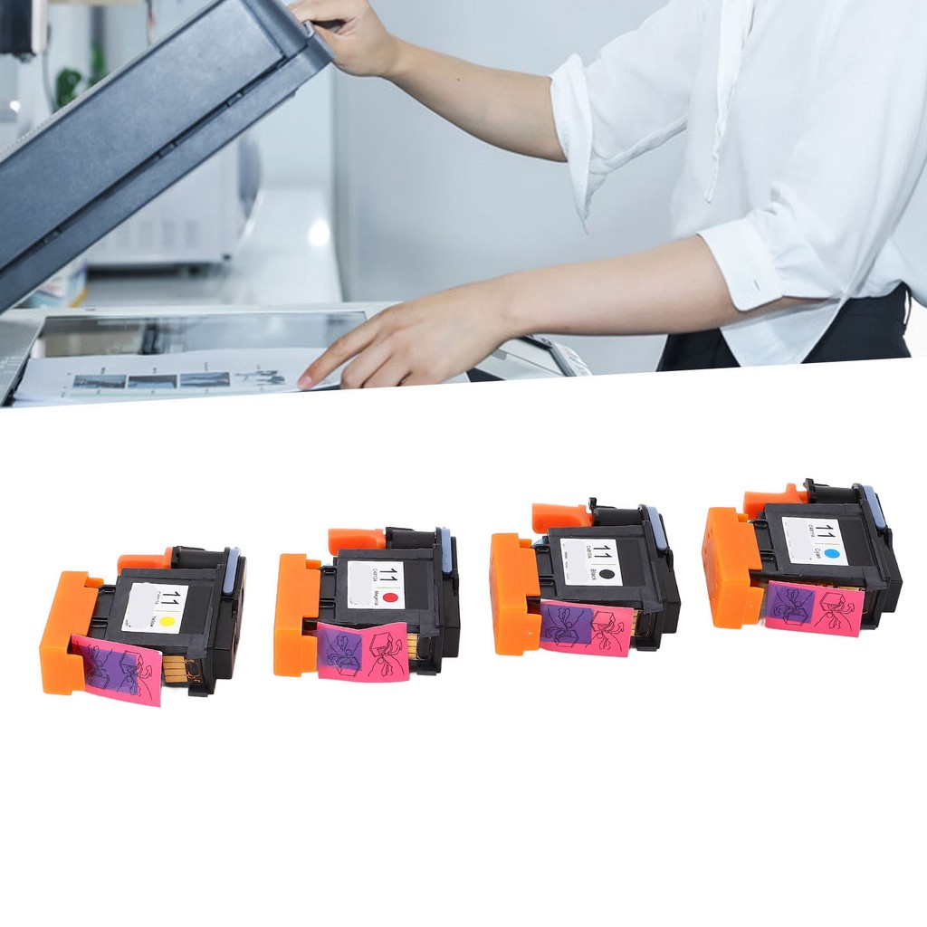 4 Pcs Printhead Printer Head Magenta Black Cyan Yellow Print Head ...