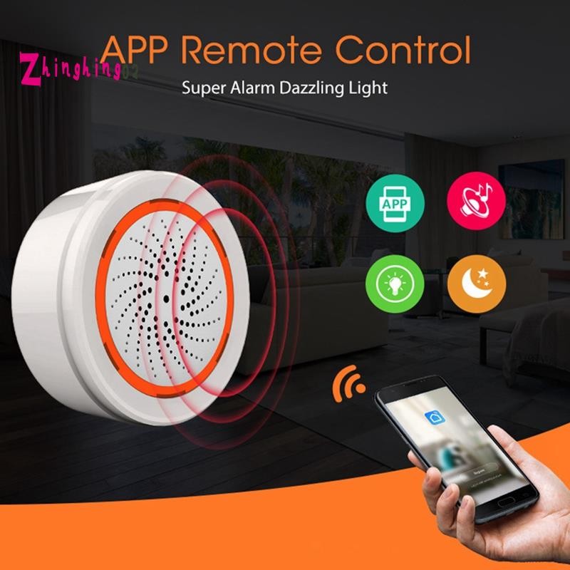 1 PCS Tuya ZigBee Smart Sound And Light Siren Sensor Smart Life Home ...