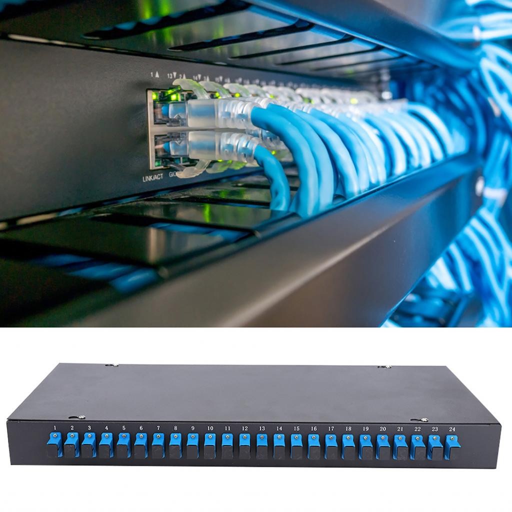 Supergoodsales Optical Fiber Terminal Box 24 Core Port Patch Panel SC ...