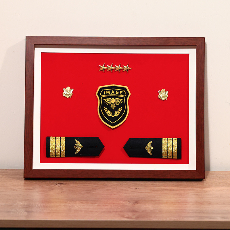 Badge Medal Frame Epaulette Frame Commemorative Badge Display Frame ...