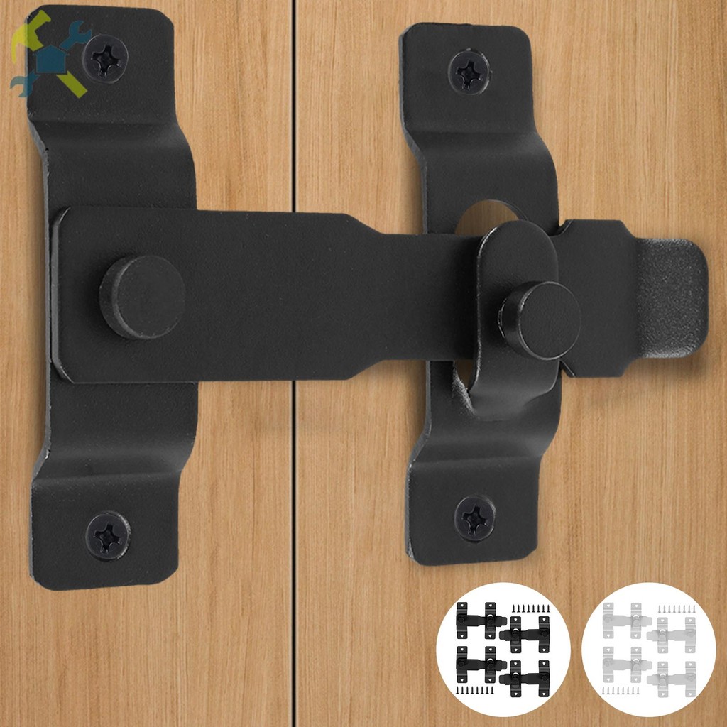 4Pcs Flip Latch Stainless Steel Sliding Barn Door Lock 180 Degree Flip ...