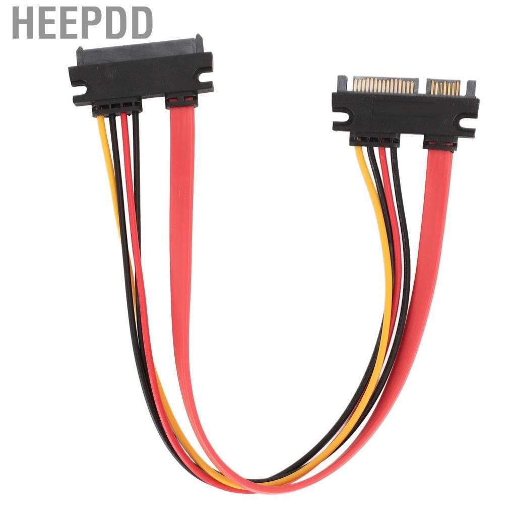 HEEPDD SATA 22pin Data Power Combo Cable Serial ATA Male To Female ...