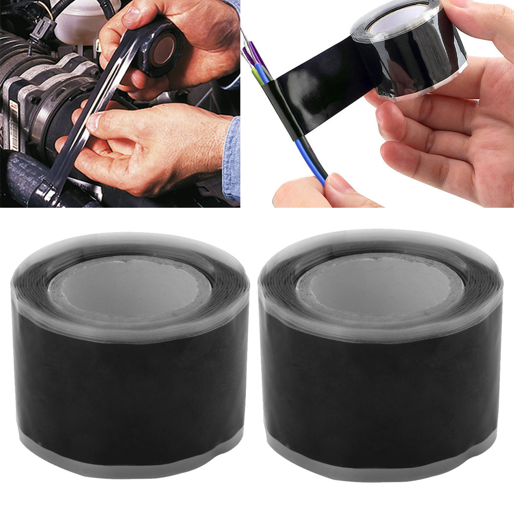 2.5cm Wide Silicone Waterproof Repair Tape Rescue Self Fusing Wire Hose ...