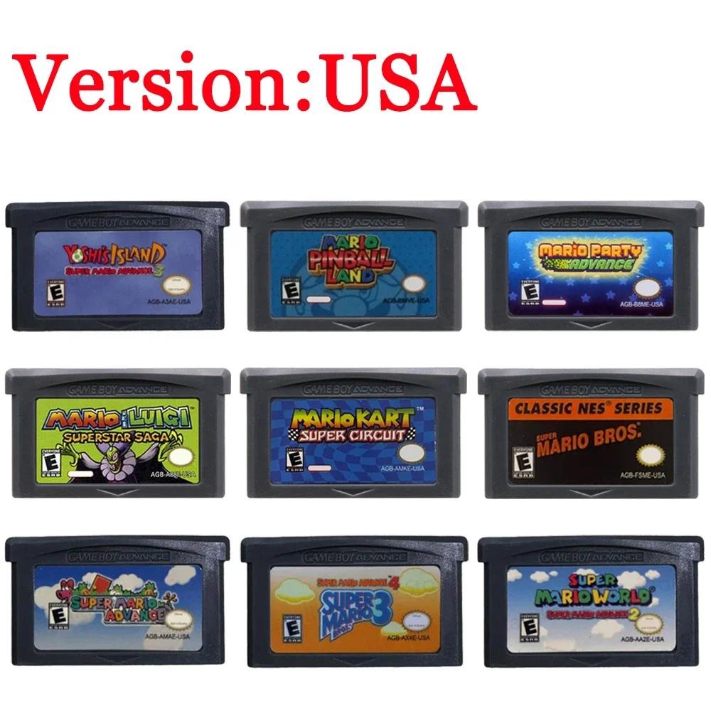 Super Mario GBA Game Cartridge Super Mario Series Advance Bros Kart For ...
