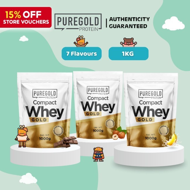 Pure Gold Compact Whey Gold Protein Powder 1000g | Chocolate ...