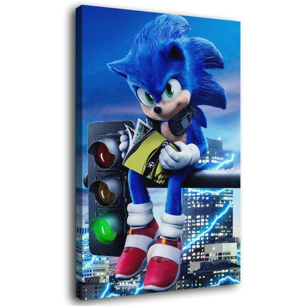 Sonic The Hedgehog Canvas Art Poster and Wall Art Picture Print Modern ...