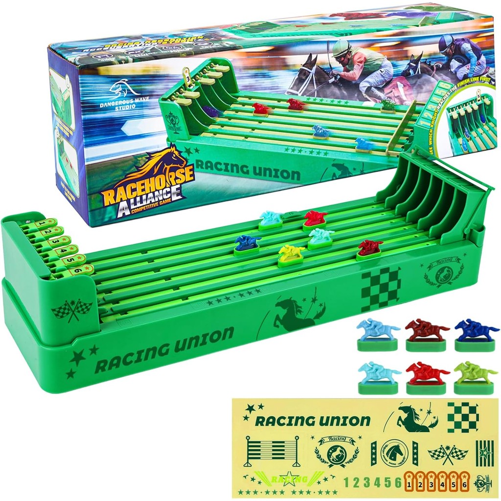 Derby Horse Racing Game, Racing Union Game with 6 Horses, Desktop Board ...