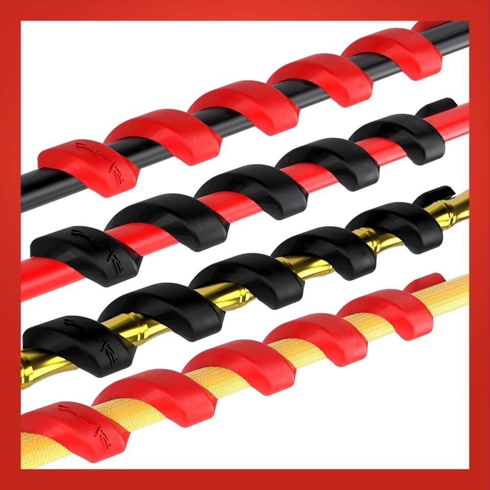 [BTSL] Spiral Silicone Rubber Bike Frame Protection Cable Outer Brake ...