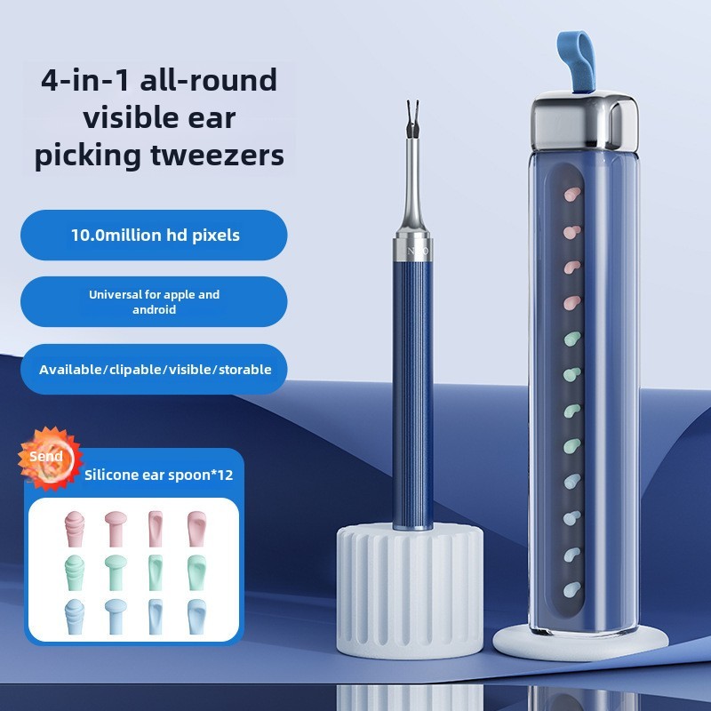Su Nuoke Visual Ear Cleaning Instrument Four-in-One Earpick Tweezers ...