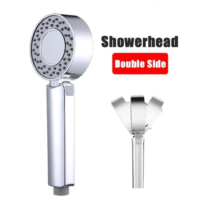 High Pressure Double Side Shower Head Bathroom Shower Sprayer | Shopee ...