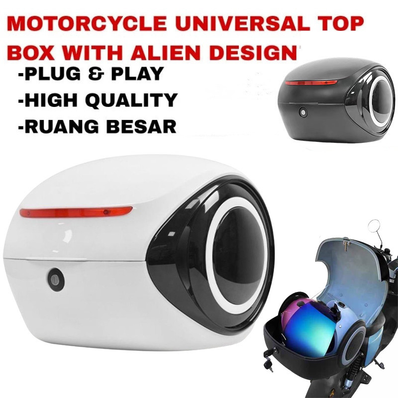 [Motorcycle TOP BOX] Alien Tail Box Motorcycle Box Double-layer ...