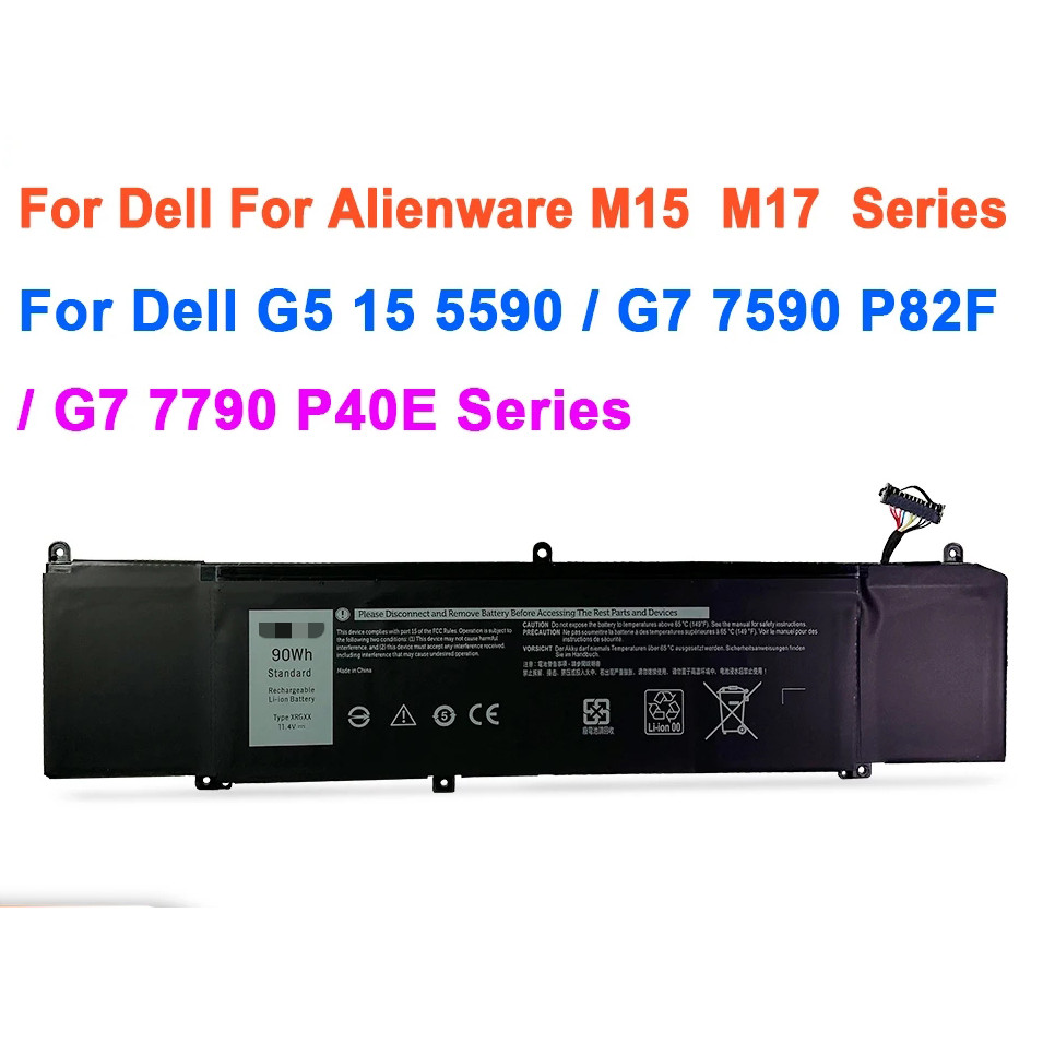 XRGXX 1F22N Battery For Dell For Alienware 2018 orion M15 M17 R1 P82F ...