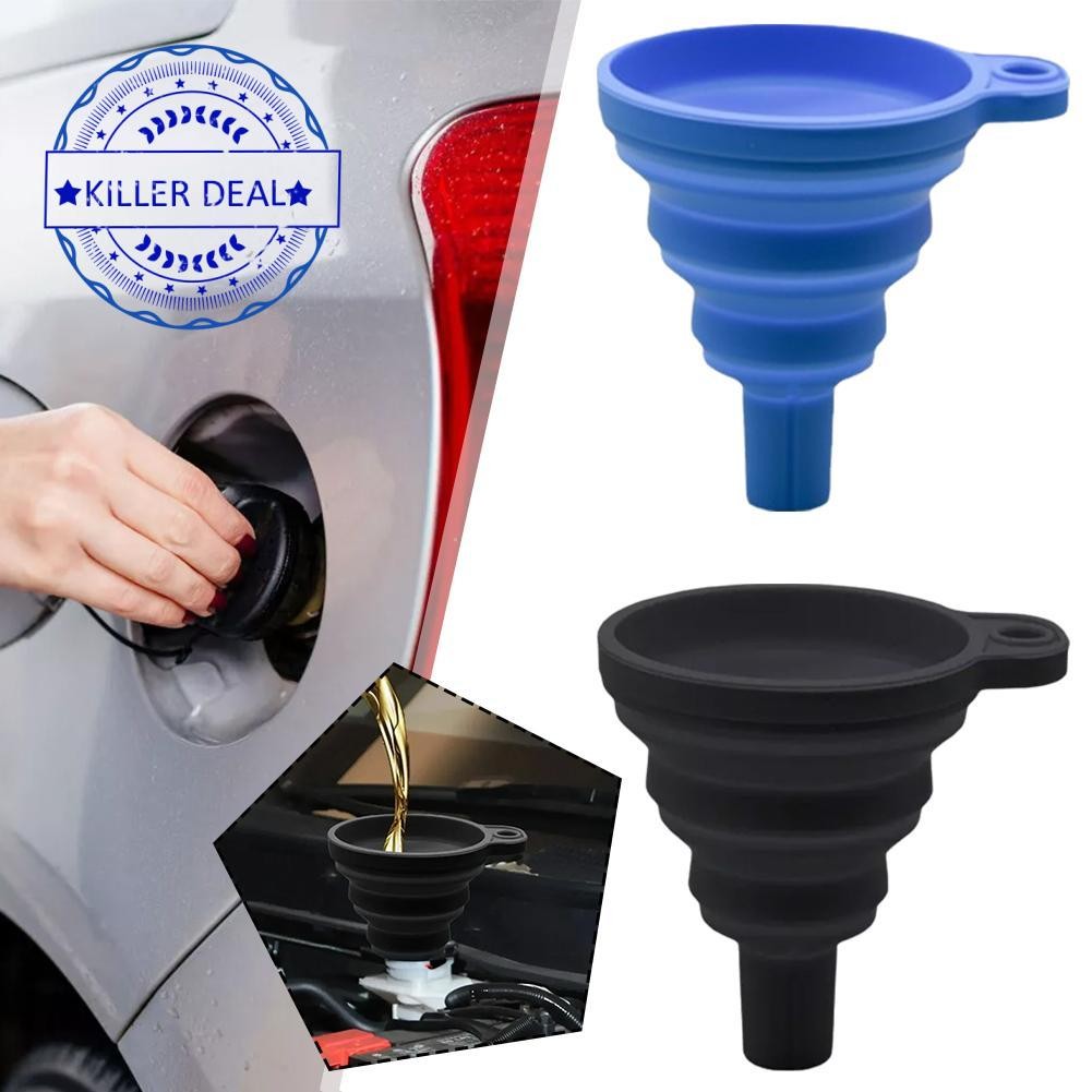 Engine Funnel Car Universal Silicone Liquid Funnel Petrol Fluid Funnel ...