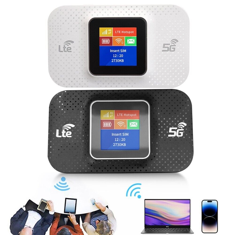 5G wireless router card insertion for portable use WIFI hotspot display ...