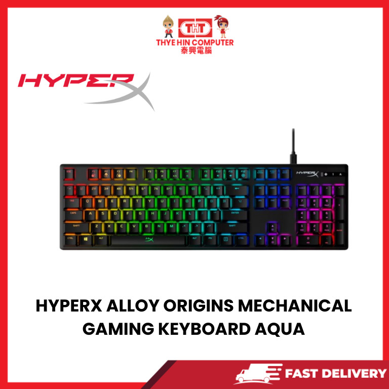 HYPERX ALLOY ORIGINS MECHANICAL GAMING KEYBOARD AQUA | Shopee Malaysia