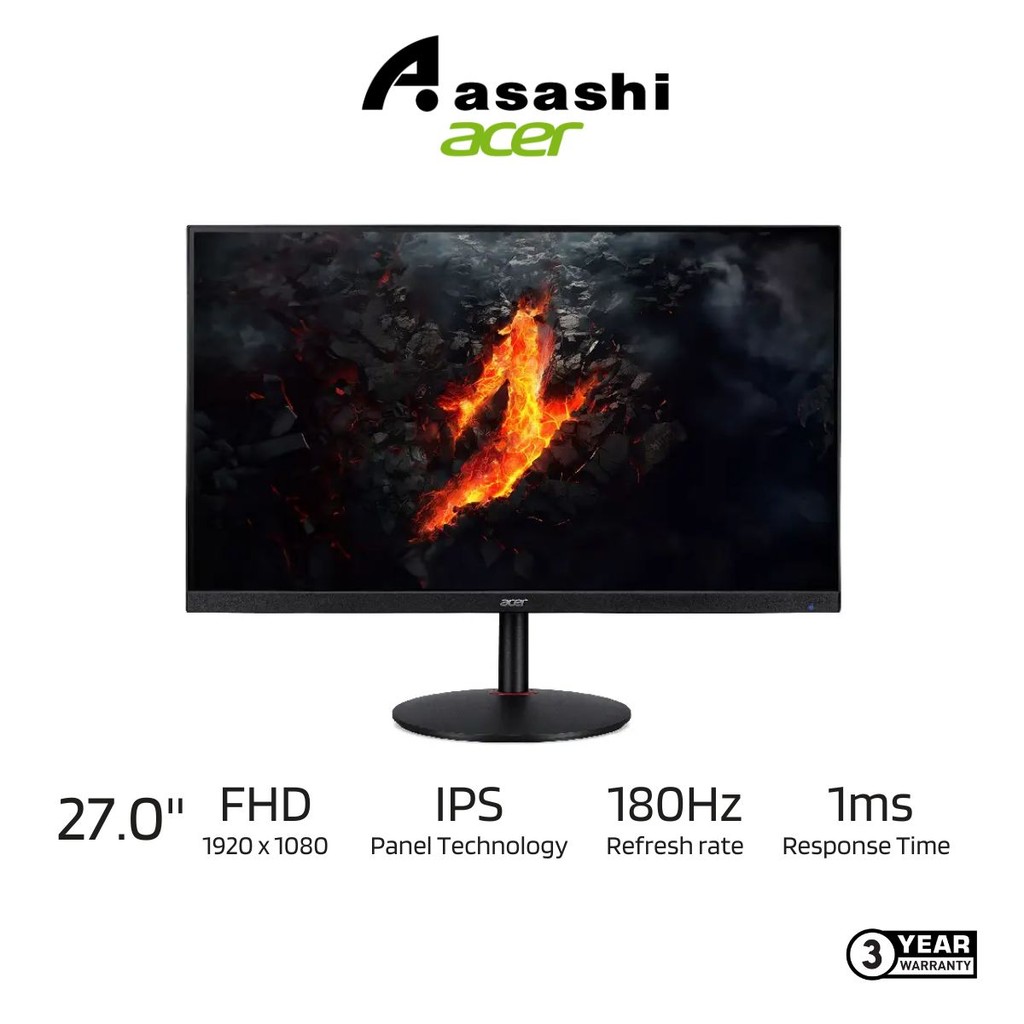Acer Nitro XV270 M3 27" FHD IPS 180Hz OC 1ms HDR10 Gaming Monitor ...