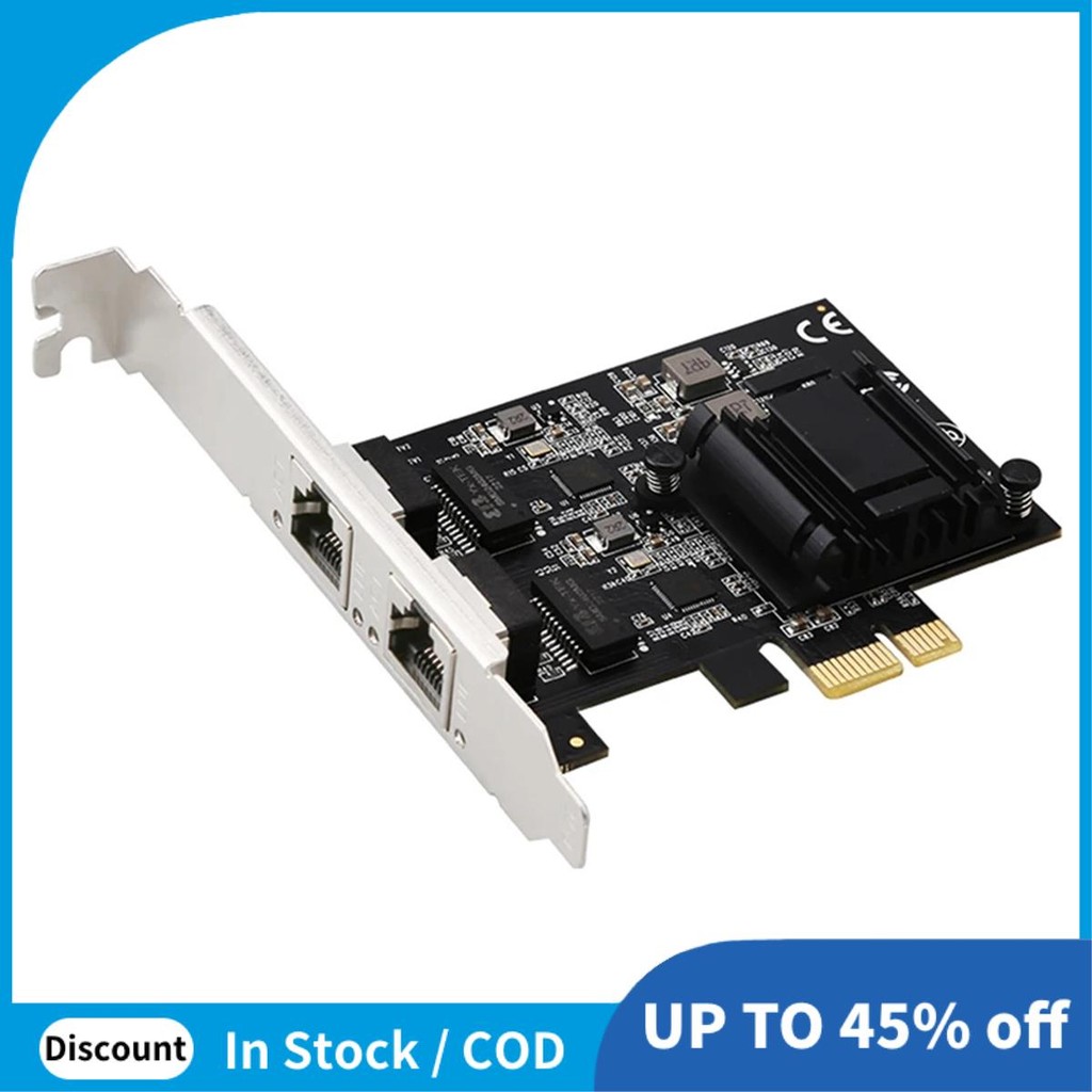 PCIE to 2-Port 2.5G Gigabit Network Card Server Desktop Soft Routing ...