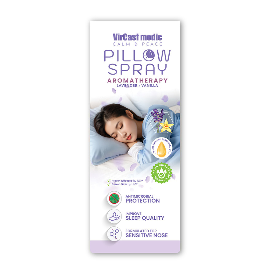 VIRCAST MEDIC Calm & Peace Aromatherapy Pillow Spray 150ml | Shopee ...