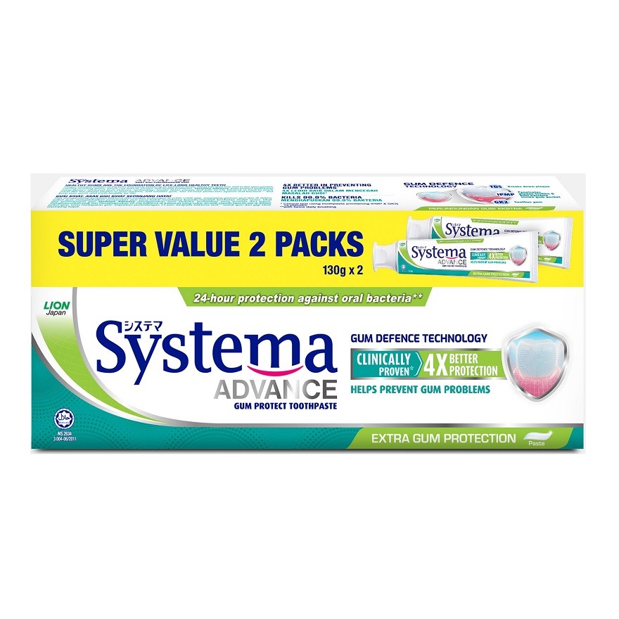 SYSTEMA Toothpaste Extra Gum Protection 2x130g | Shopee Malaysia