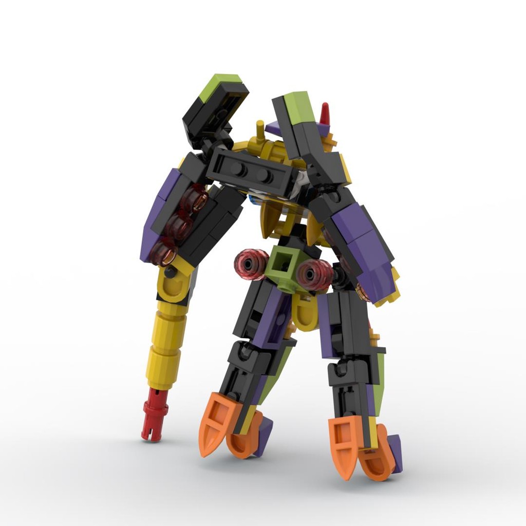 Lego Robot Mini MOC Small Mecha Outer Skeleton Robot EVA First Machine ...