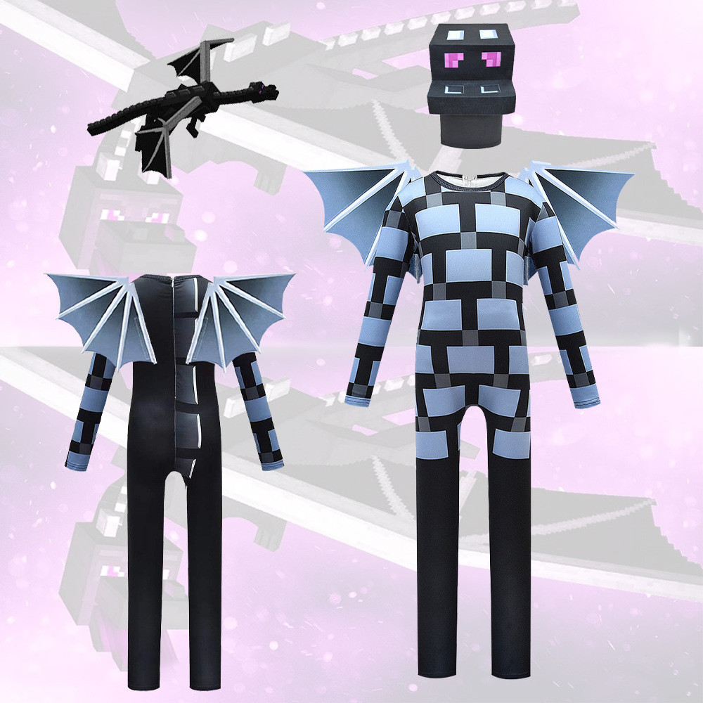 Halloween minecraft Game cos Costume cosplay Stage Performance Costume ...