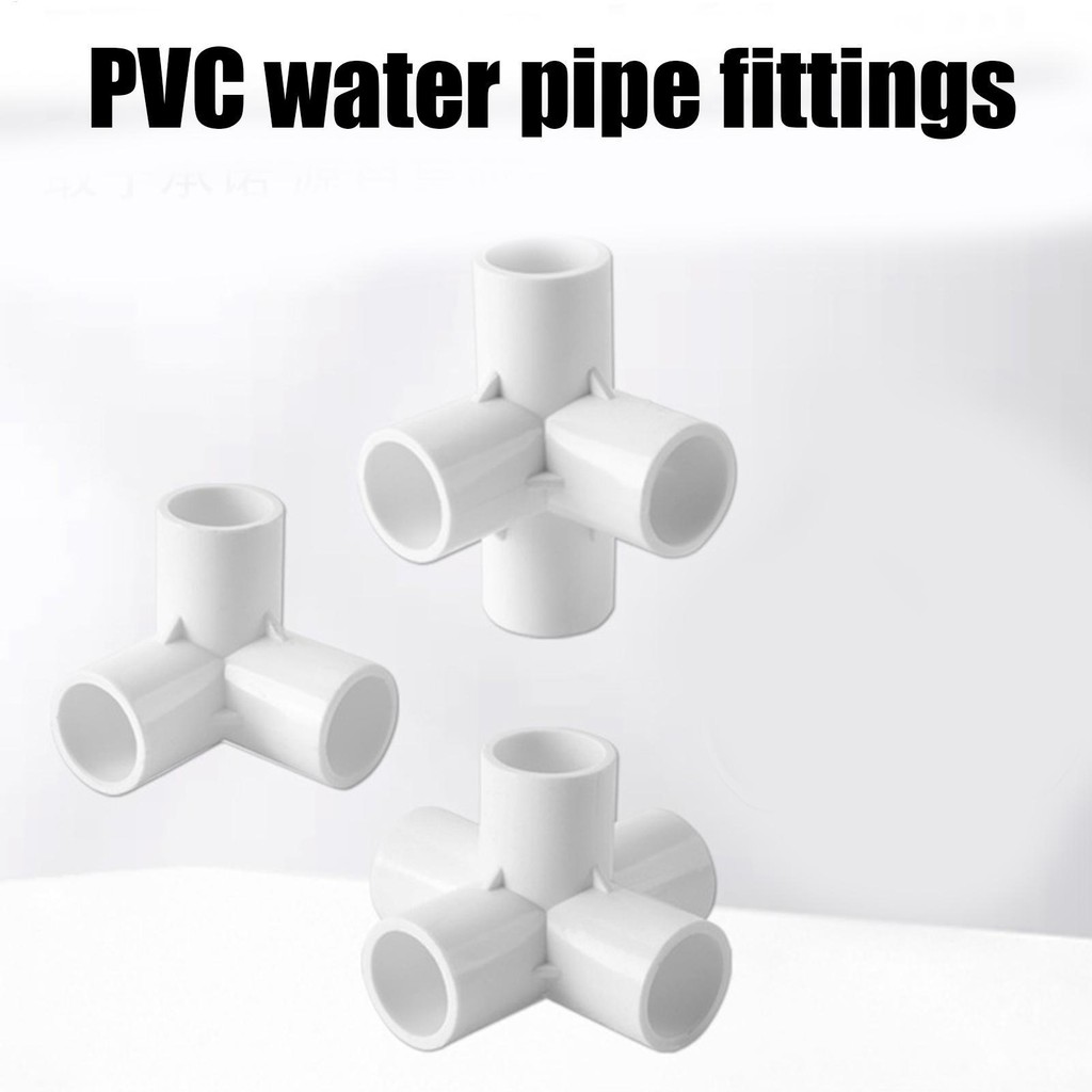 PVC Pipe Fittings Connector 3/4/5 Way PVC Water Pipe Fittings Elbow Plastic Pipe Connectors 20 ...