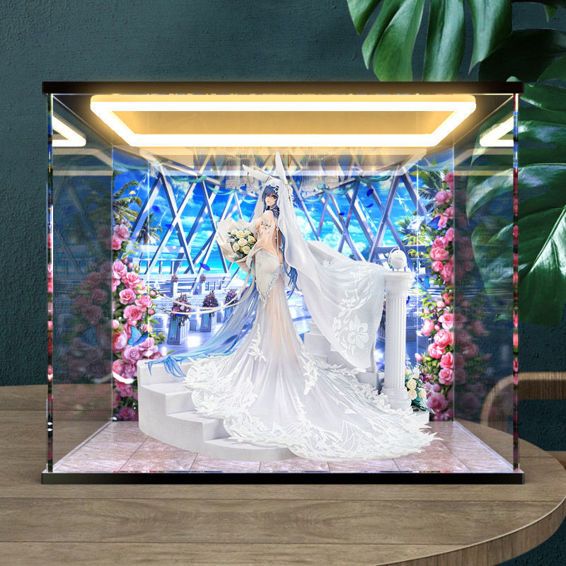 Transparent Transparent Display Box Acrylic Back Light Display Box ...