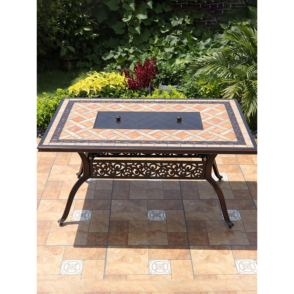 Meja BBQ Luaran Tengchao Rumah Panggangan BBQ Elektrik Dulang Api Arang ...