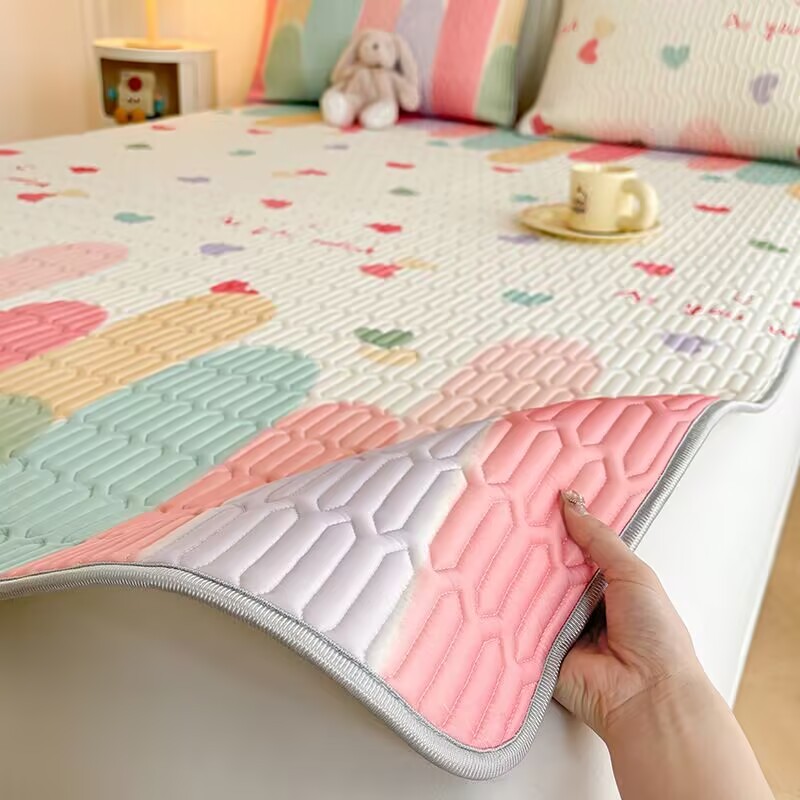 Latex Cooling Mat Summer Thicken Cool Feeling Mattress Pad Soft Air ...