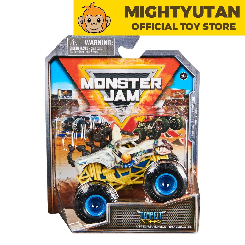 Monster Jam 1:64 Single Pack Series 36 - TempestSteed | Shopee Malaysia