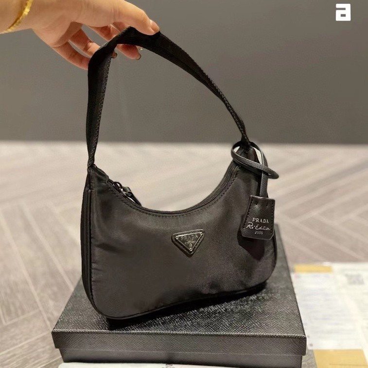 New Female Bag Re-Edition 2005 Recycled Nylon Hobo Underarm With Gift ...