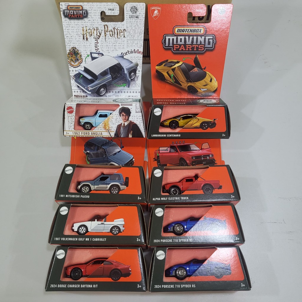 Matchbox Moving Part 2025 Dash E Harry Potter Lamborghini Porsche Dodge ...