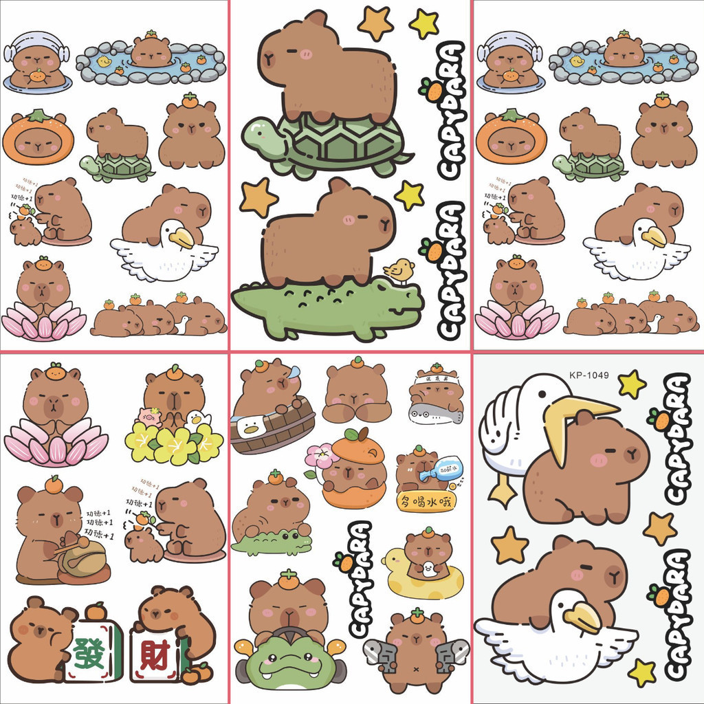 Waterproof Sticker Capybara Sticker Capybara Sticker Motorcycle Sticker ...