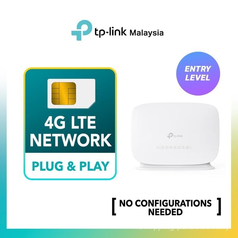TP-Link 4G LTE Router Sim Card Modem Wi-Fi Router Support Hotspot ...