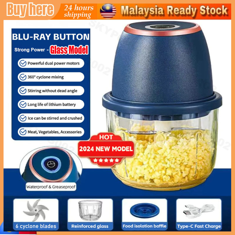 【COD】350ml Electric Meat Grinder USB Wireless MultiFunction Kitchen Mini Baby Food Chopper ...