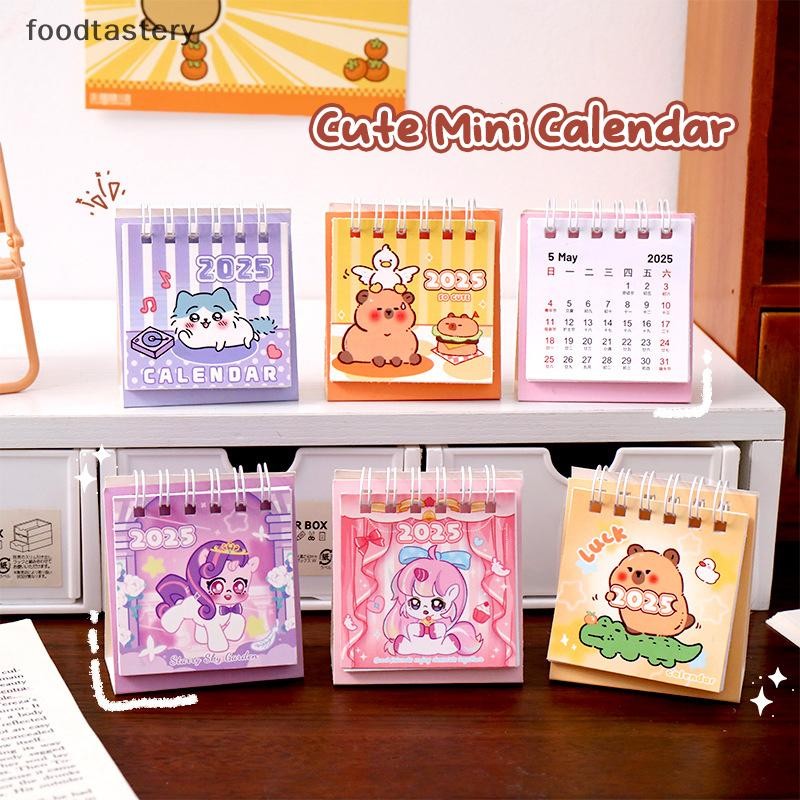 FTY Mini Capybara Desktop Calendar Cartoon Simple Calendar Daily ...