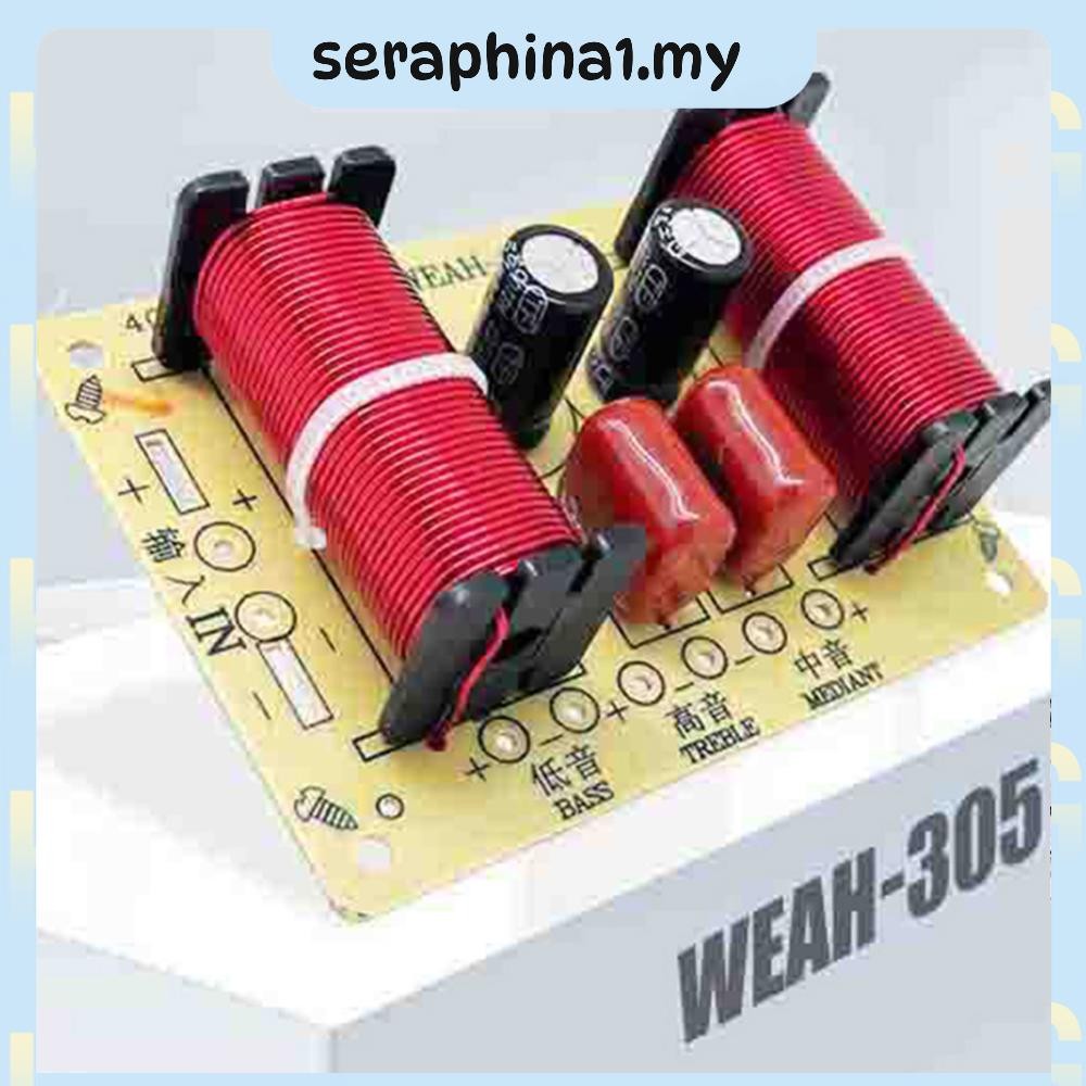 [seraphina1.my] 3 Way Speaker Crossover Circuit Treble Midrange Bass Frequency Divider Kit ...