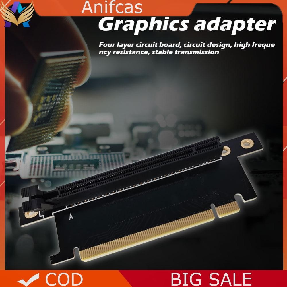 PCIe X16 Riser 90 Degree Right Angle PCI Express X16 Graphics Card ...