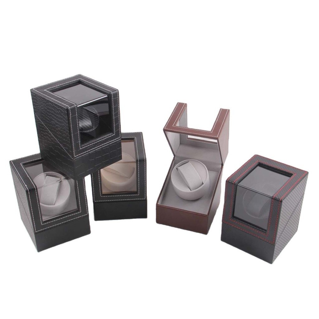 Ready Stock Leather Mechanical Watch Shaking Watch Device Watch Shaking ...