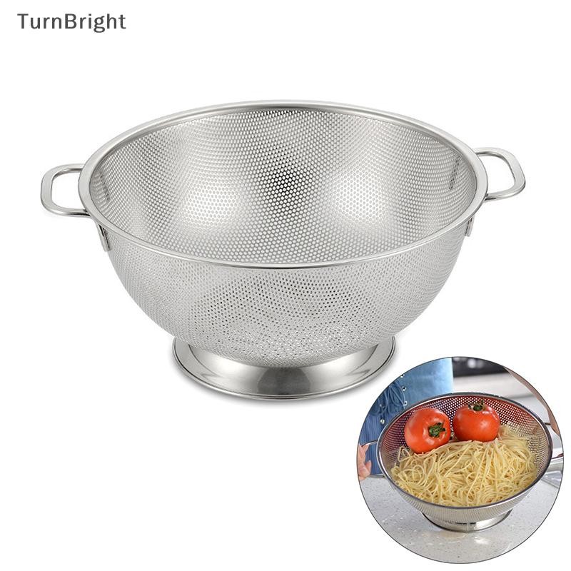 [TurnBright] Stainless Steel Colander With Handle Kitchen Food Pasta ...