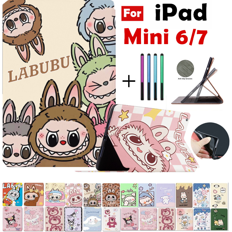 For iPad Mini 6/ iPad Mini 7 Mokoko Kuromi Strawberry Bear ZIMOMO Kids ...
