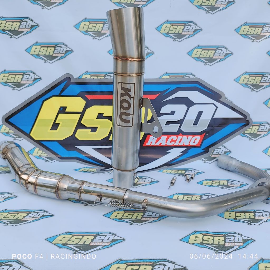 Super open Kou Mahachai open Spec pipe 51mm for Tmx 125 155 Rusi tc 125 ...