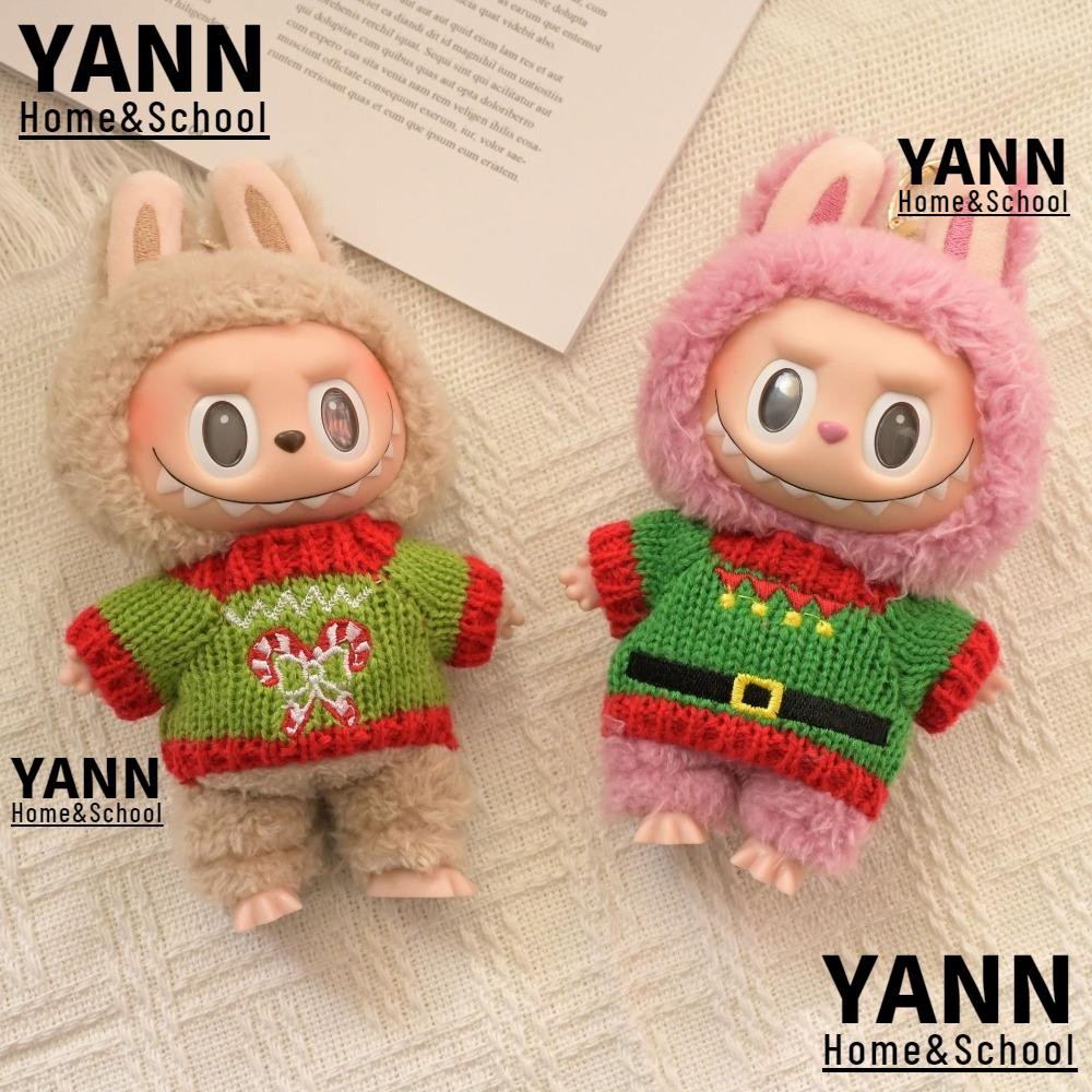 YANN 14-17cm Labubu Doll Doll Knitted Sweater, Kawaii Colorful Labubu ...