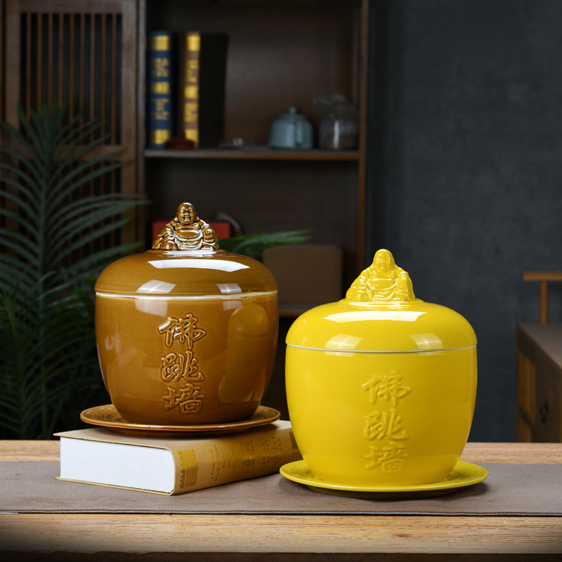 Authentic Buddha Jumping Wall periuk rebus Home Hotel Hotel tembikar ...