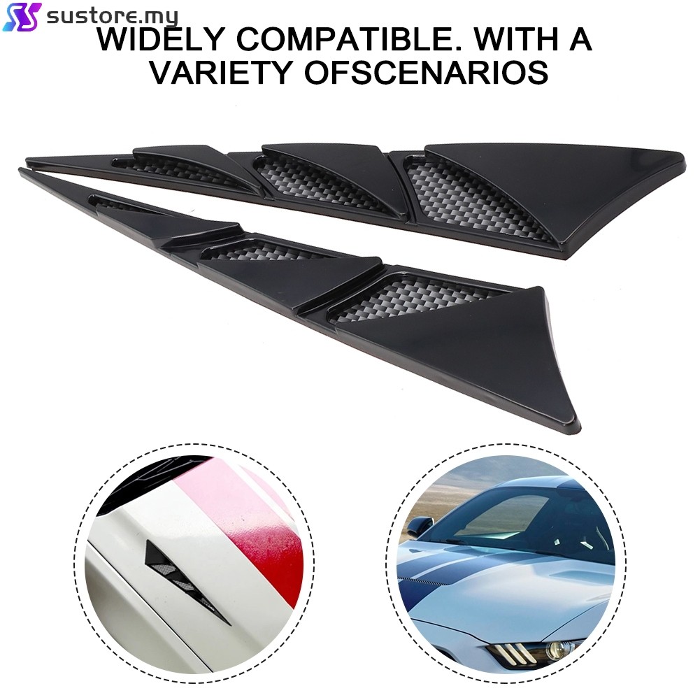 [Super]Universal Car Bonnet Hood Scoop Air Intake Inlet Flow Vent Cover ...