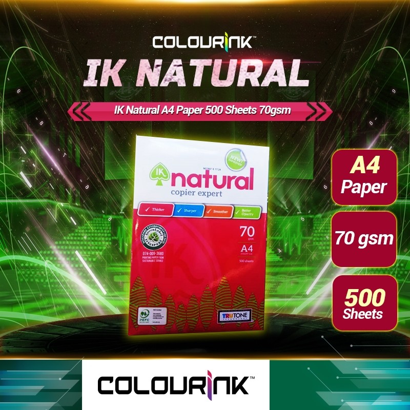 IK NATURAL 70gsm 500 Sheets A4 Paper | Shopee Malaysia