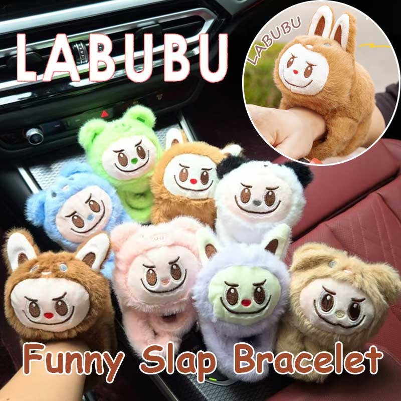 Labubu Slap Bracelet Funny Plush Doll Slap Circle Toy Cute Cartoon ...