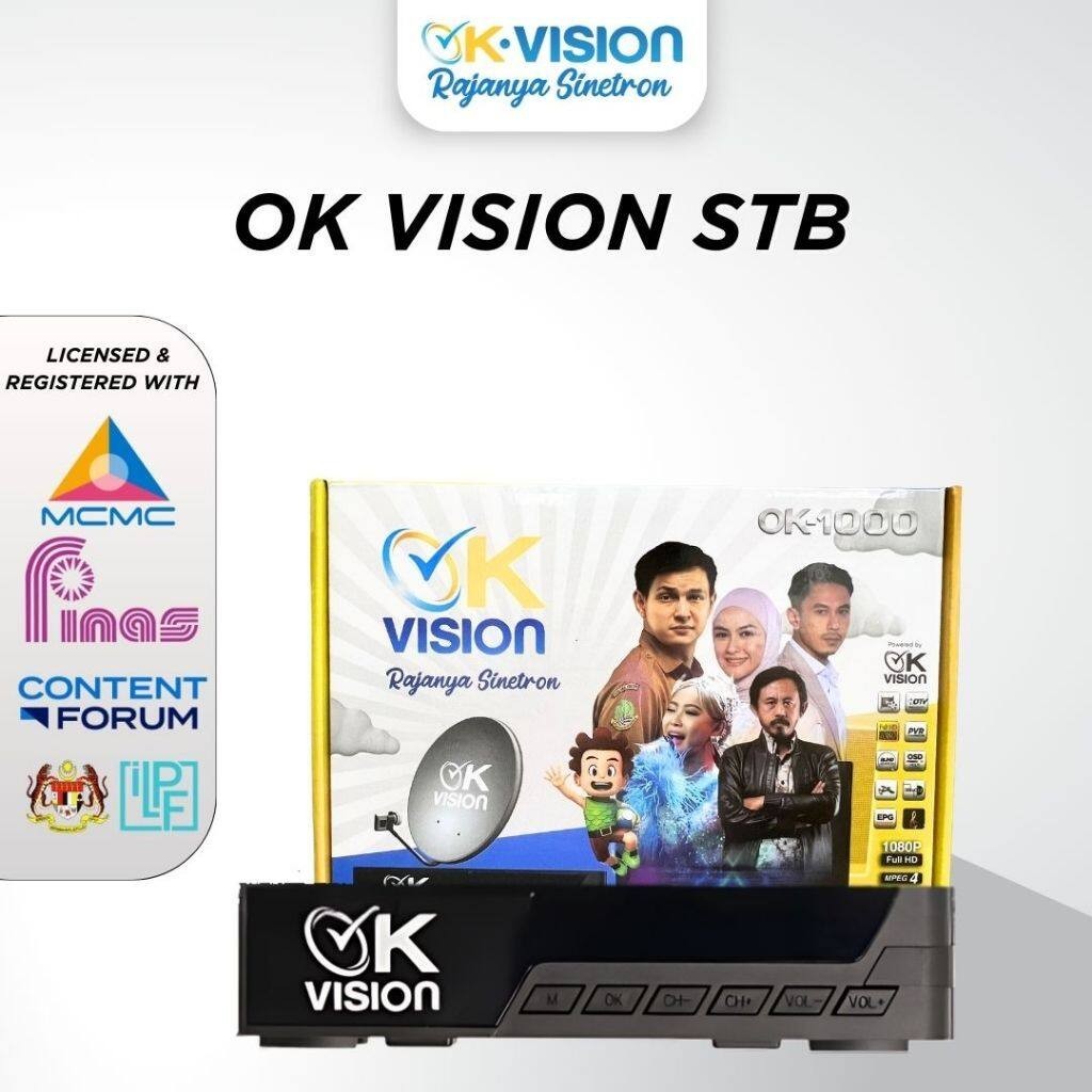 Ok Vision 38 Live TV Channels Satelite TV Decoder Box with Free Vision+ ...